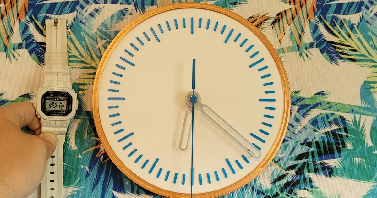 WWVB Mount & Improved Hands for Modular Clock by Teque5 | Download free ...