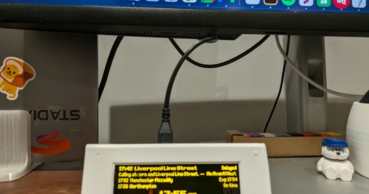 Train Departure Board Case by Kit's garage | Download free STL model | Printables.com