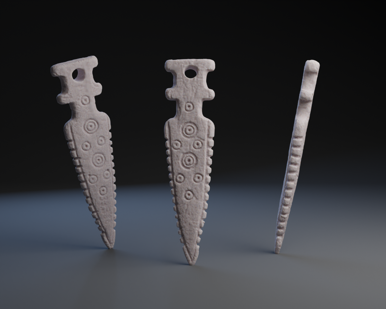 Dagger Pendant: Iron age bone carving. by Peter Farell | Download free ...