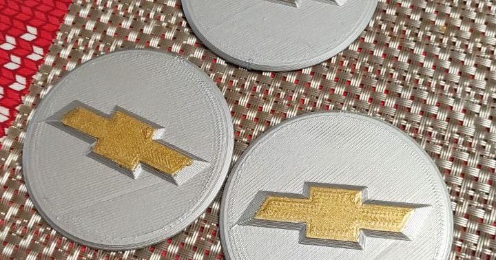 Chevrolet wheel hubcap sticker by Luis david | Download free STL model ...