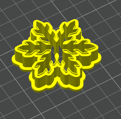 Snowflake 4 - Cookie cutter by Printesion | Download free STL model ...