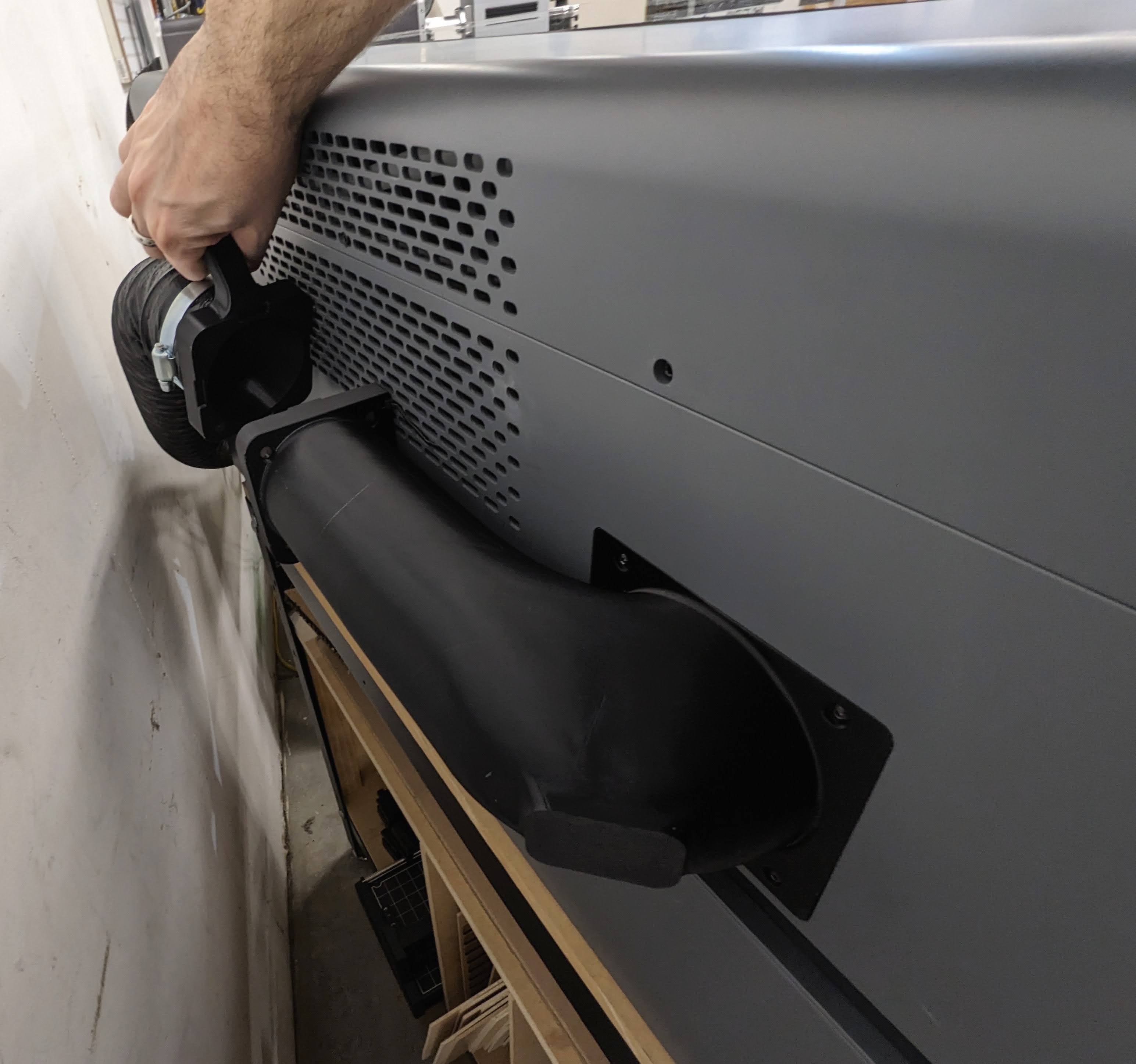 xTool P2 Exhaust Duct (right angle with quick-disconnect) by ...