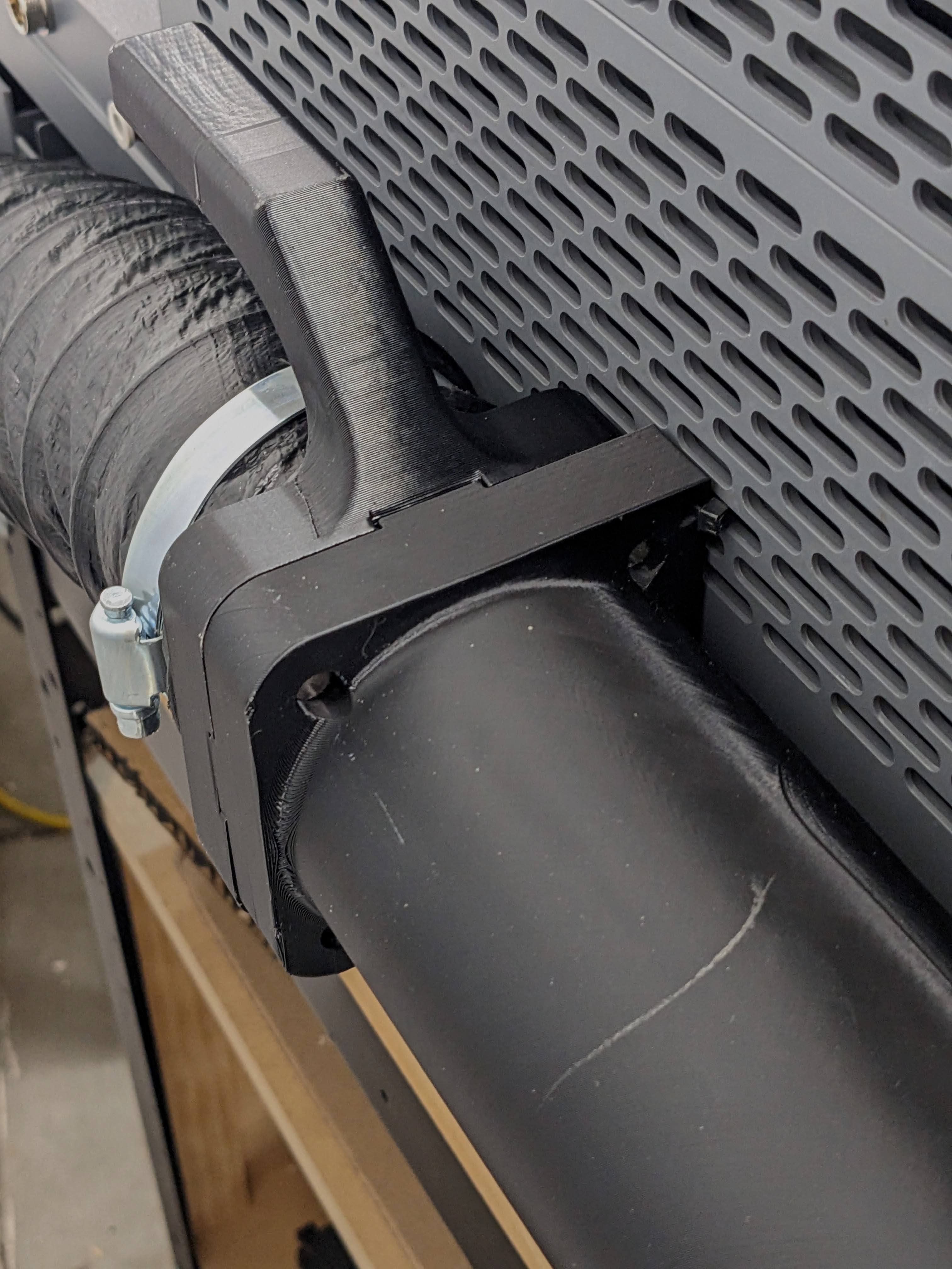 xTool P2 Exhaust Duct (right angle with quick-disconnect) by ...