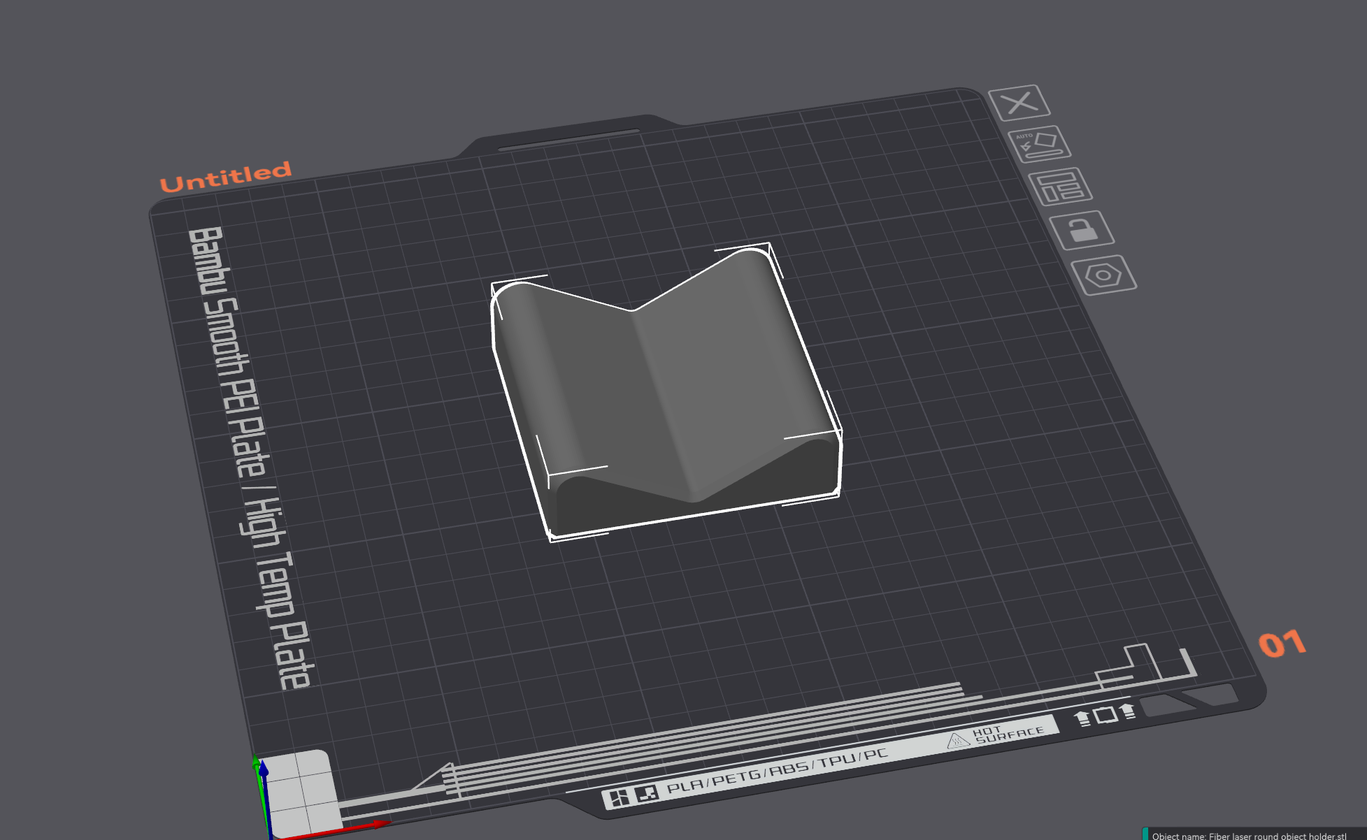 Fiber laser round object holder by Mitch | Download free STL model ...