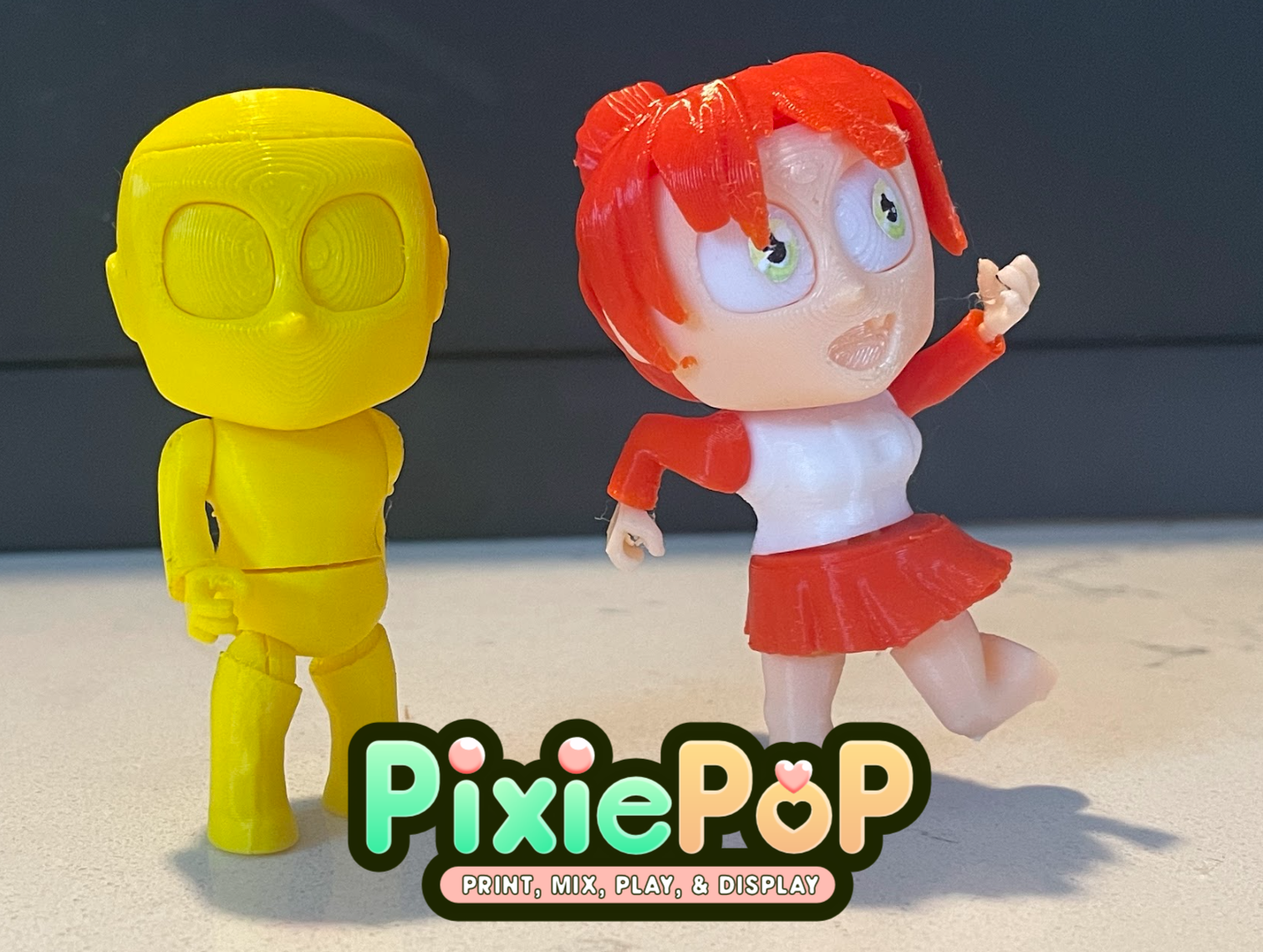 PixiePop Editable Figure by Adam N. Webber | Download free STL model | Printables.com