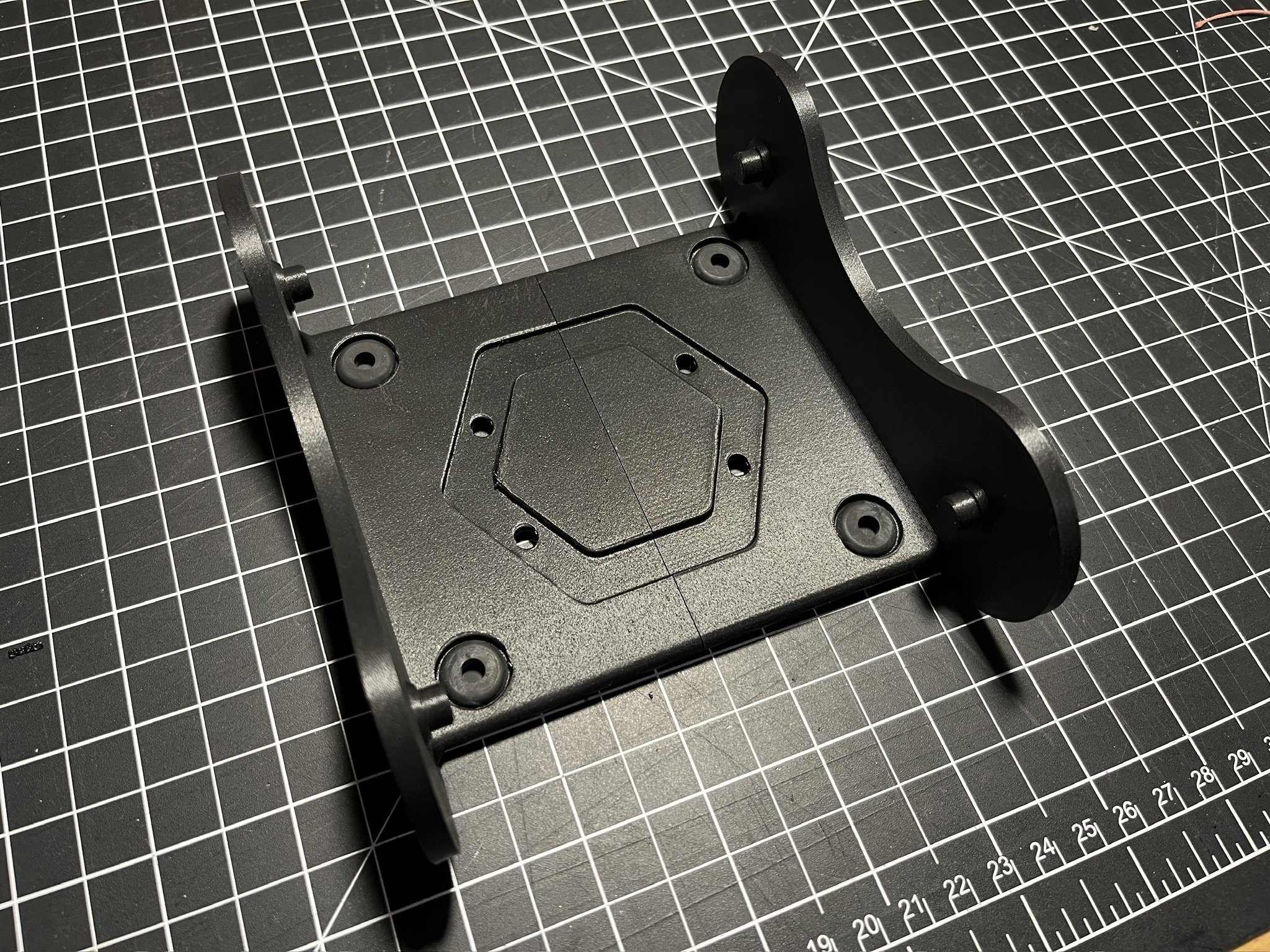Self-Centering Filament Spool Holder Body with Rubber Feet Holes par ...