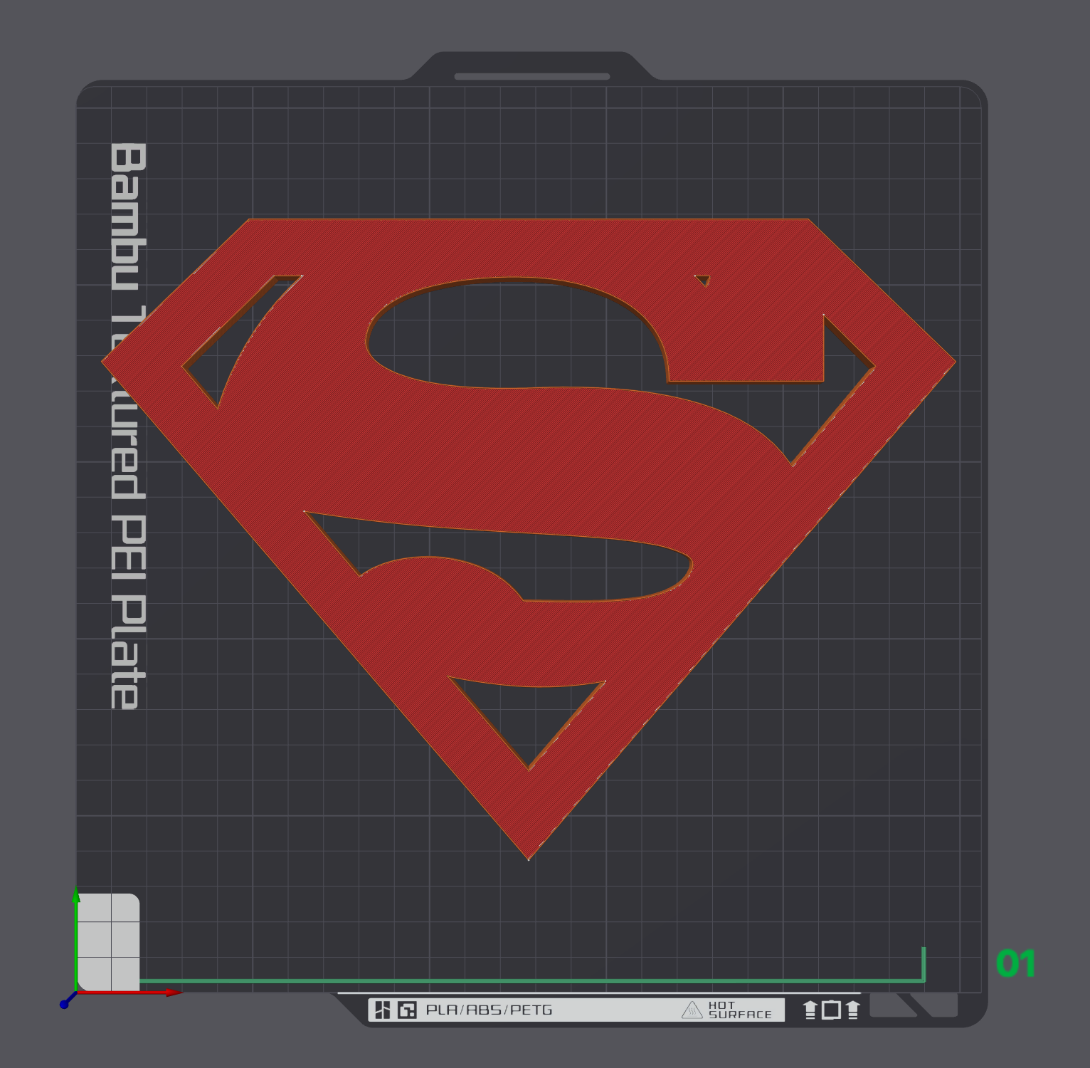 3D Superman Logo par Redcodi | Téléchargez gratuitement un modèle STL ...