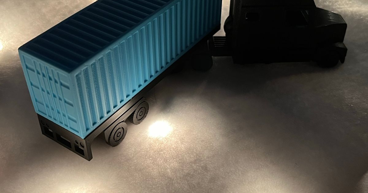 Print-in-Place 18 Wheeler - [BETA] by WhopperPrinting | Printables Store