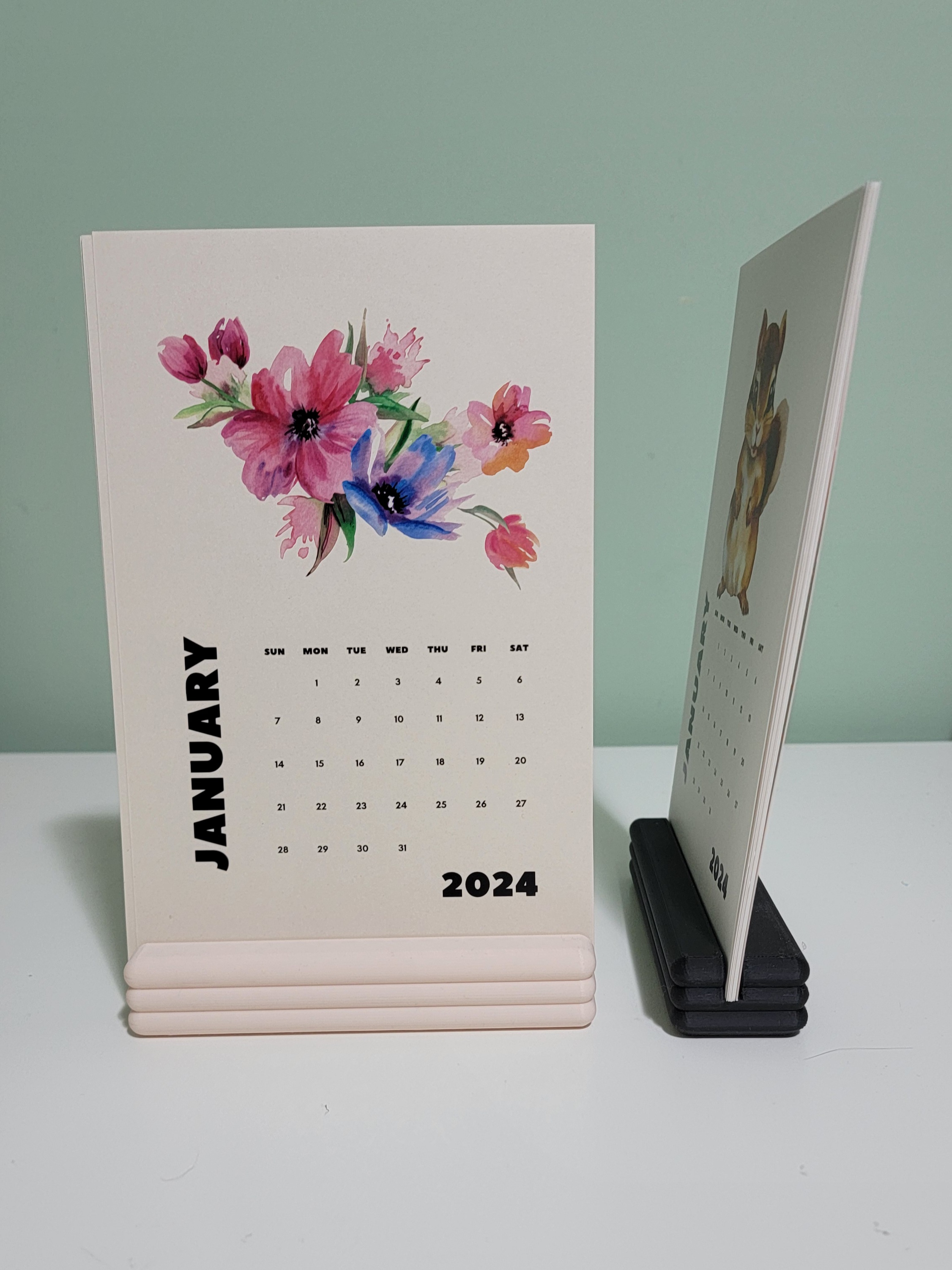 Minimalist Desk Calendar Stand by Elmi Treasures | Download free STL ...