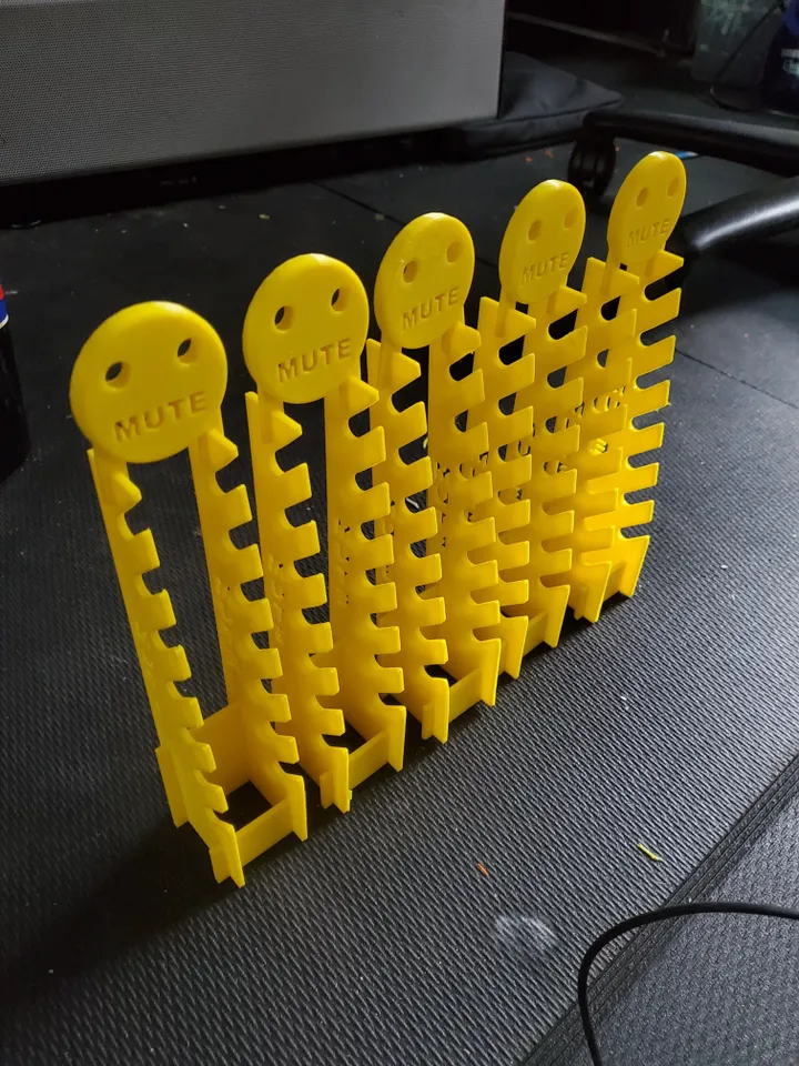 "MUTE" Fingerboard holder by Lynnwood Maker Space | Download free STL ...