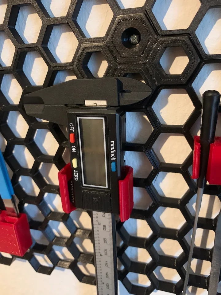 Hex Wall Caliper holder by Asft Dns | Download free STL model ...