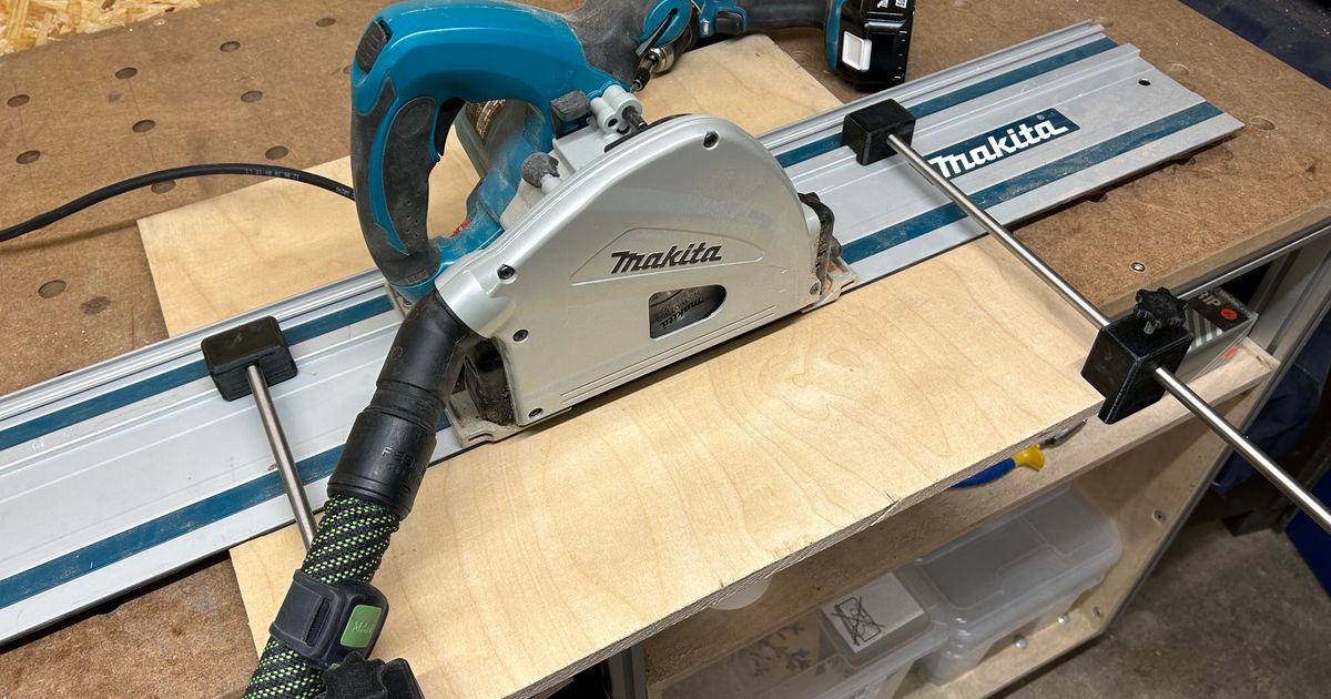 Track saw parallel guide 16 mm (Makita, Festool, Bosch, Metabo...) by ...