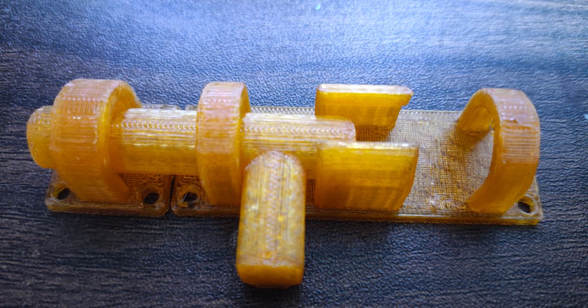 Print-in-place Latch by Icenowy Zheng | Download free STL model ...