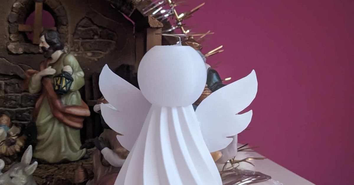 Tea Light Angel (Vase Mode) by kaskqoo | Download free STL model ...