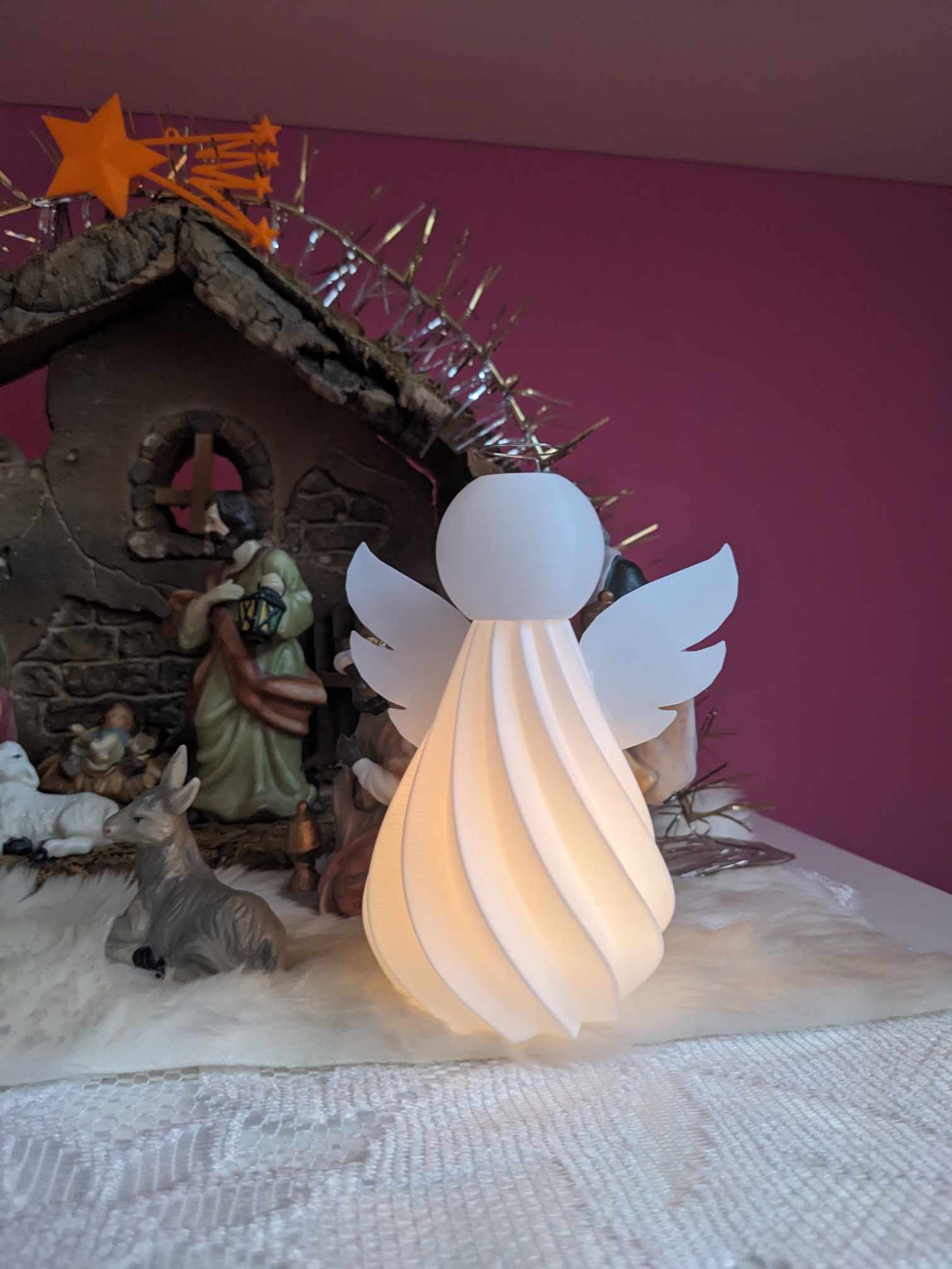 Tea Light Angel (Vase Mode) by kaskqoo | Download free STL model ...