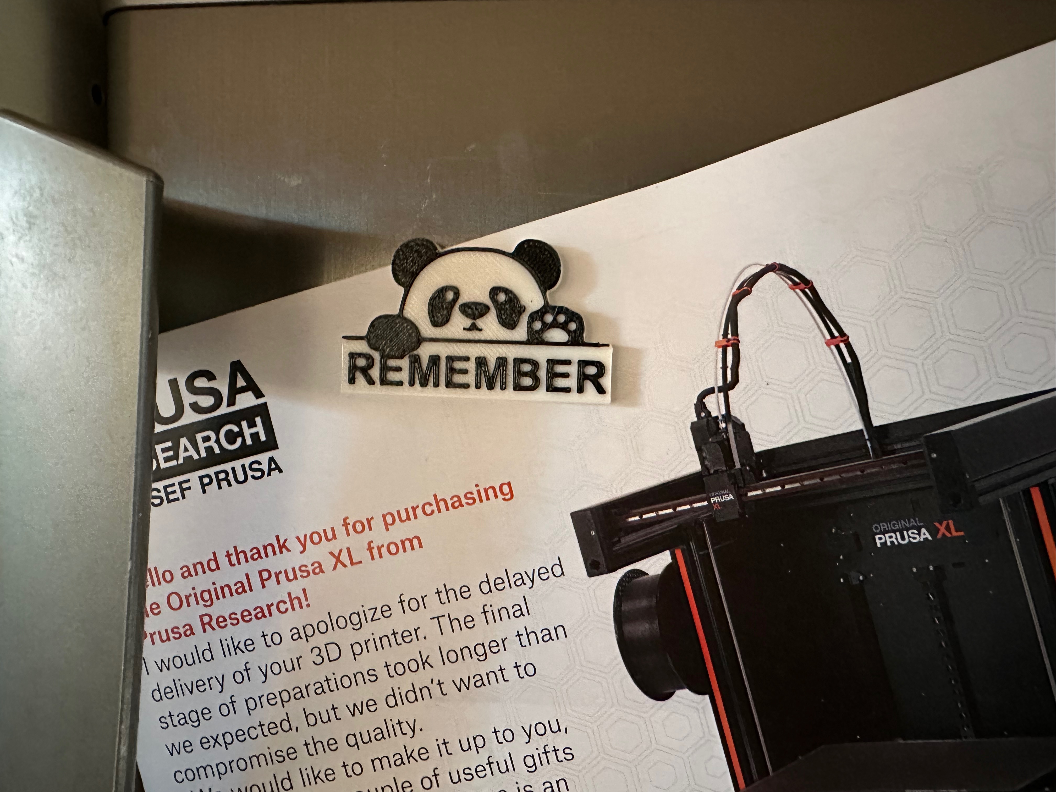 Panda Remember by Probez | Download free STL model | Printables.com