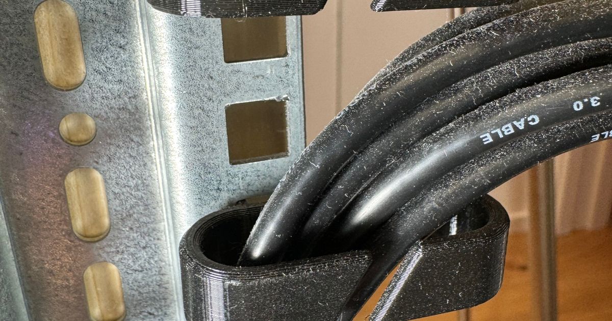 Network rack cable guide by the_ress | Download free STL model ...