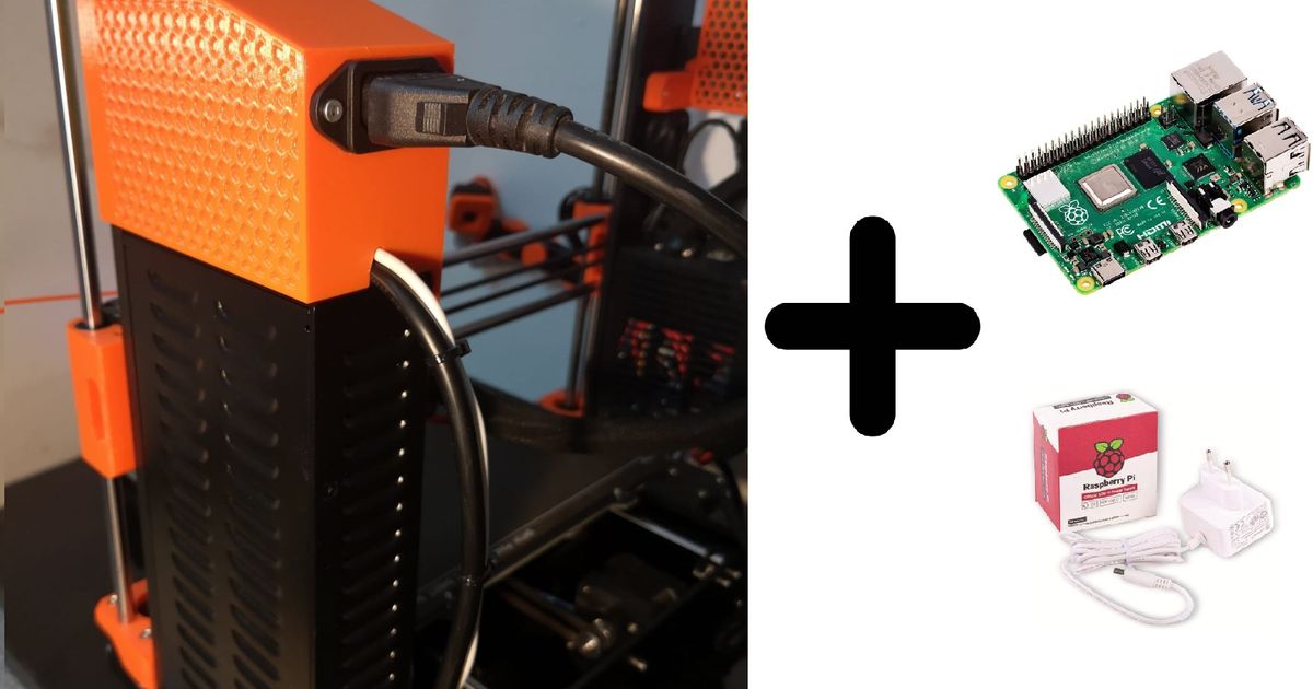 Prusa Raspberry Pi 4 B Power Supply by Jam | Download free STL model ...