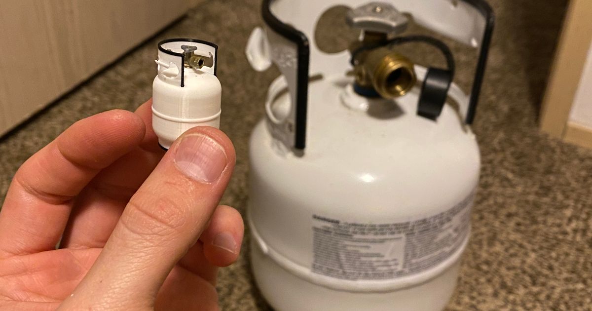 1/10 Scale 5lb Propane Tank - Multicolor - High Detail by DaTryhard22 ...