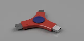USB-Stick Fidget Spinner by Karnimaniac | Download free STL model ...
