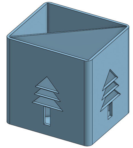 Christmas tree cube holder, 2 files by YSP Creations | Download free ...