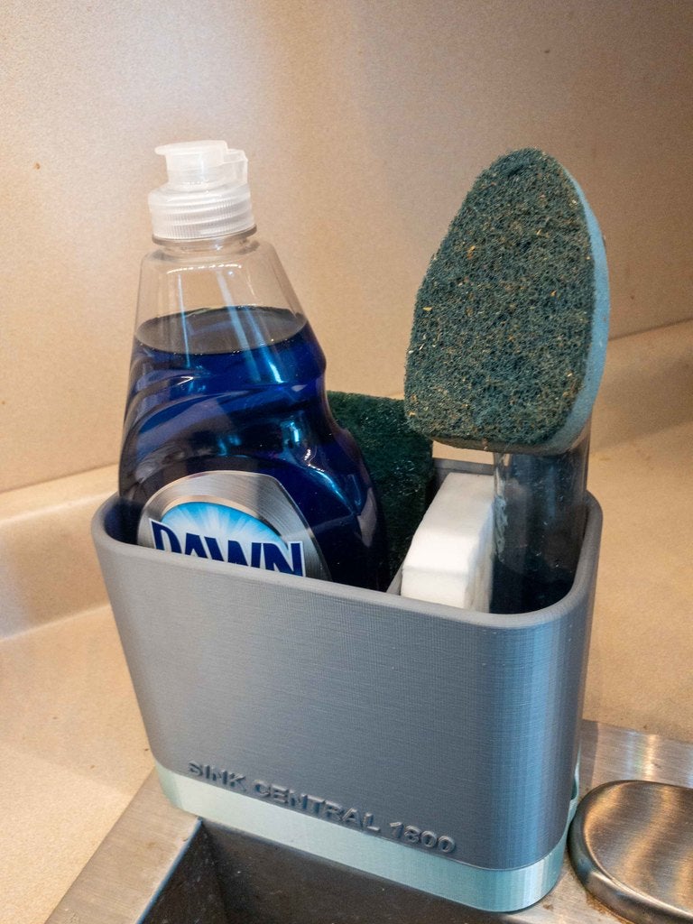 Sink Caddy with Self Drain and Adjustable Divider by jimerb | Download ...