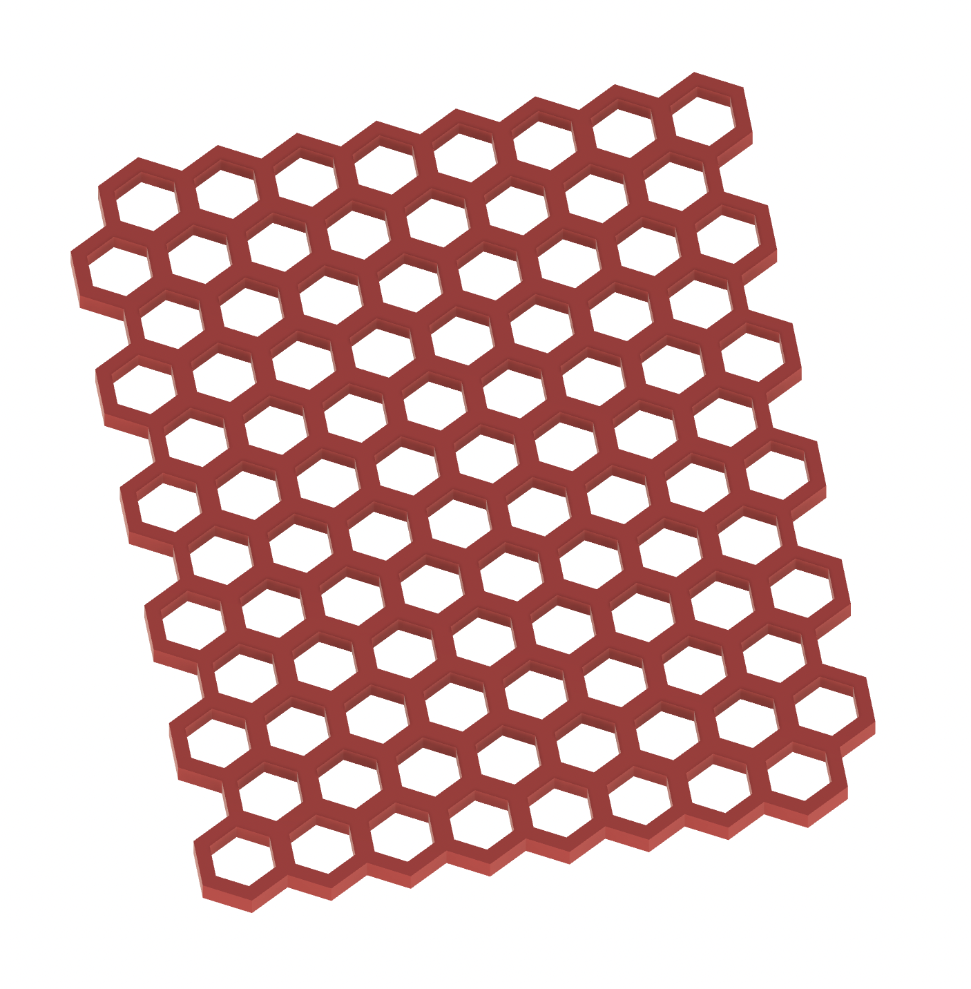 Super Stong Honey Comb Wall 30mm by BadDIY | Download free STL model ...