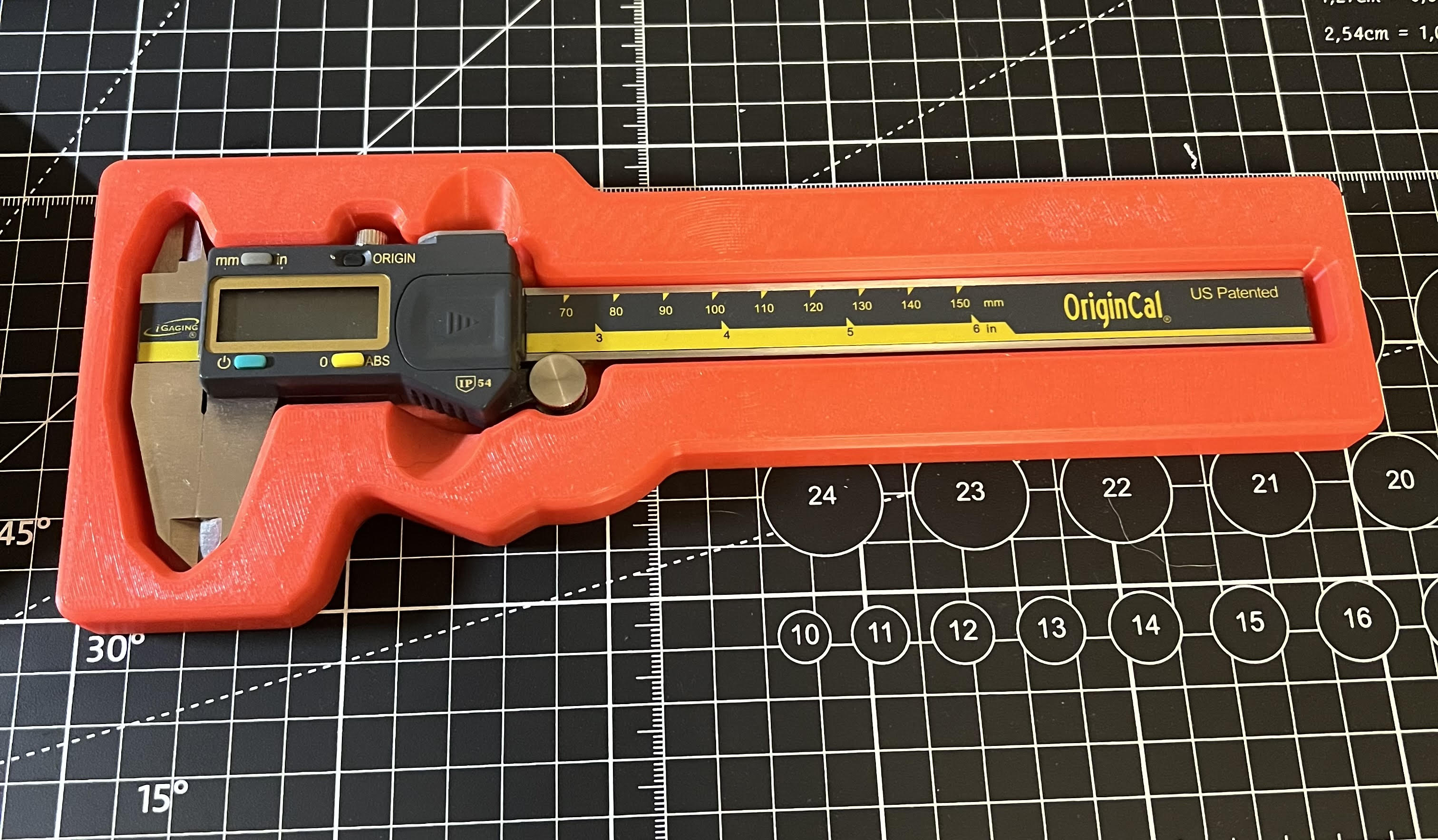 OriginCal 6" Caliper Holder by Ellis Woollatt | Download free STL model ...