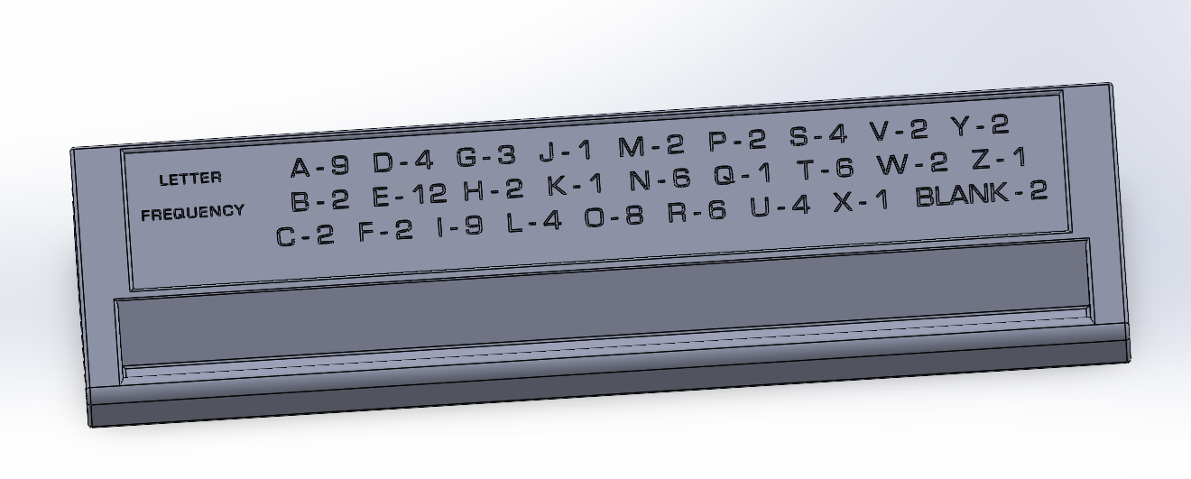 Scrabble Letter Tray by Fraughst | Download free STL model | Printables.com
