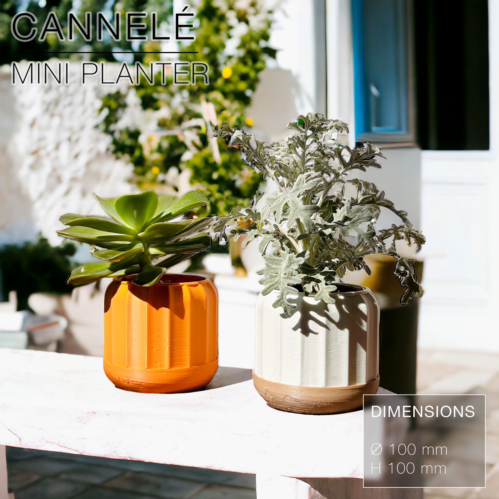 CANNELÉ | Fast-print mini Planter by Charles Regaud | Printables Store