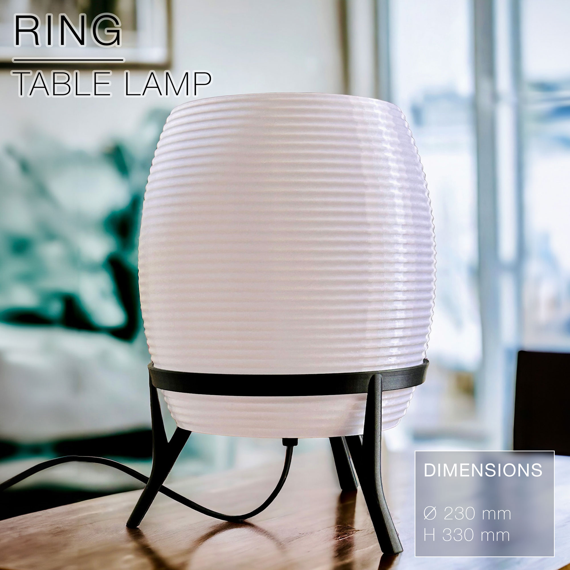 RING | Fastprint Table Lamp by Charles Regaud | Printables Store