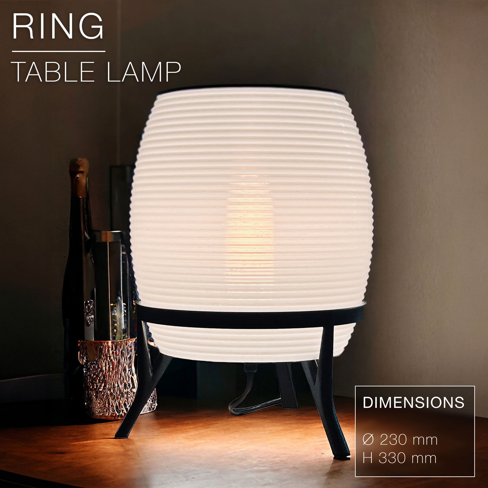 RING | Fastprint Table Lamp by Charles Regaud | Printables Store