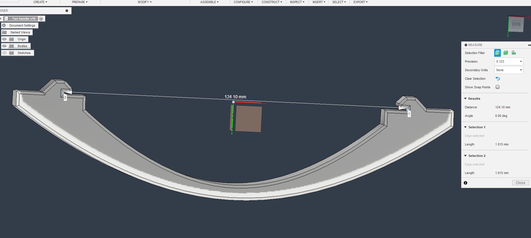 Handle For 20" Lakewood 200 Brace Blade Box Fan (Handle May Fit Other ...