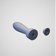 Rolling Pin Handle and Hub by nuff stuff | Download free STL model ...