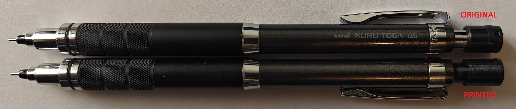 uni KURU TOGA ELITE mechanical pencil cap by Giannis Vafeiadis ...