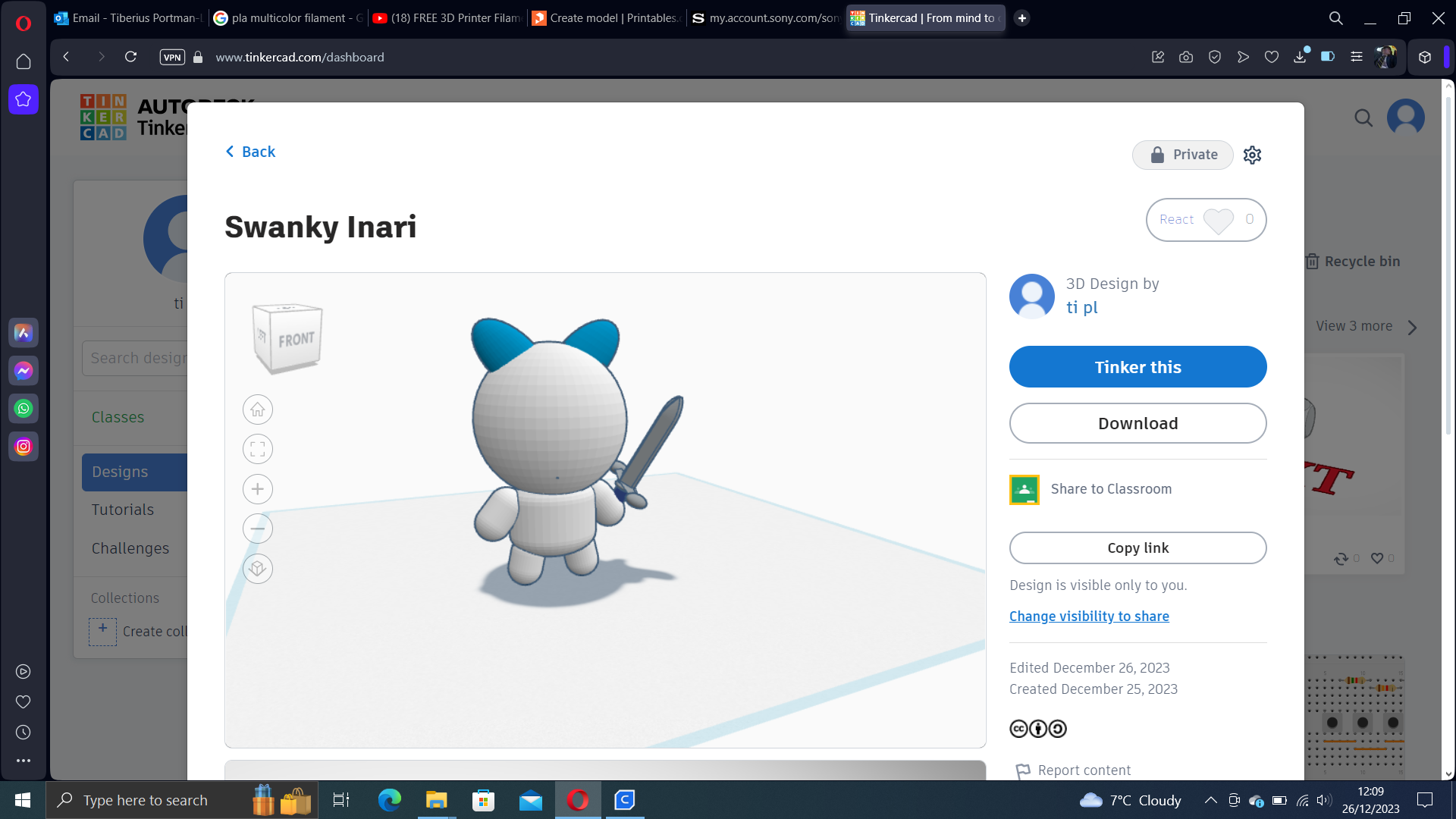cat man with sword by ti pl | Download free STL model | Printables.com