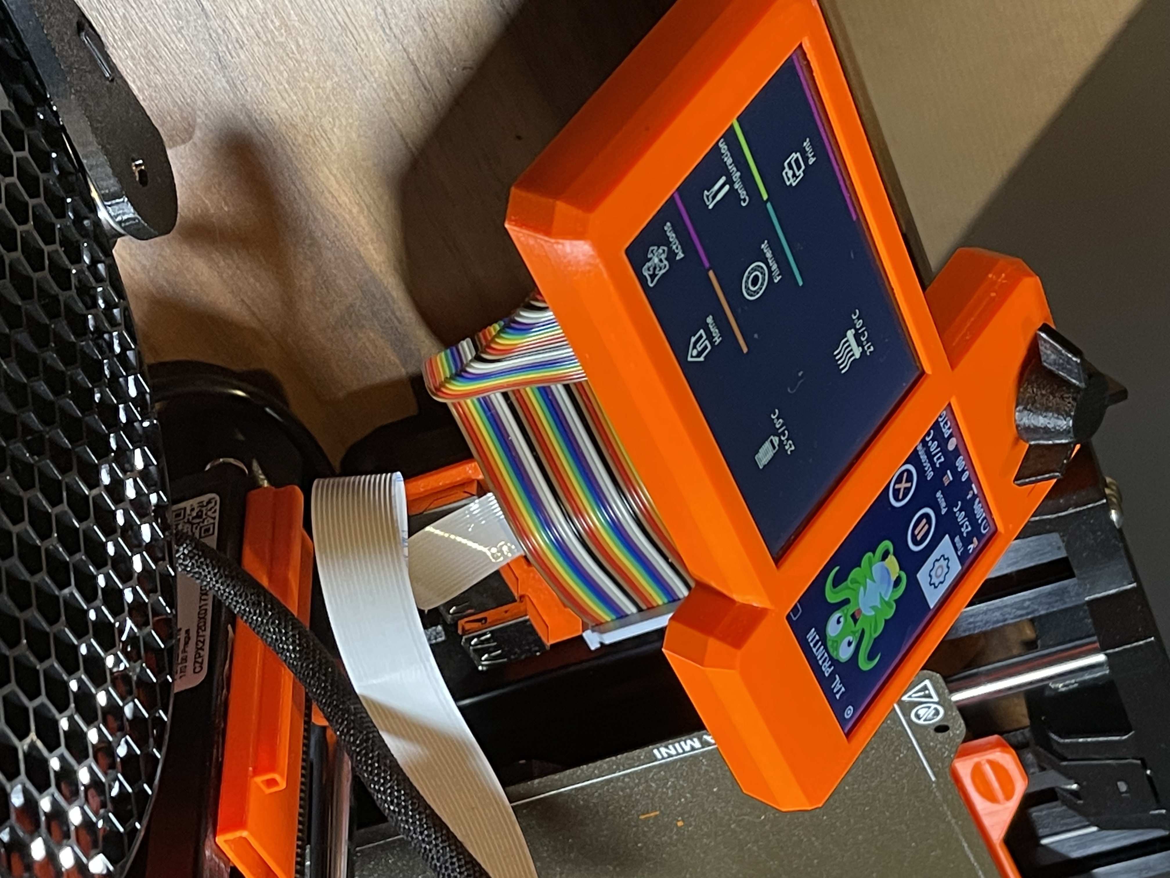 Prusa Mini Display Box (Control Panel) with HyperPixel 4 touch screen ... Prusa Mini Display Box (Control Panel) with HyperPixel 4 touch screen ...