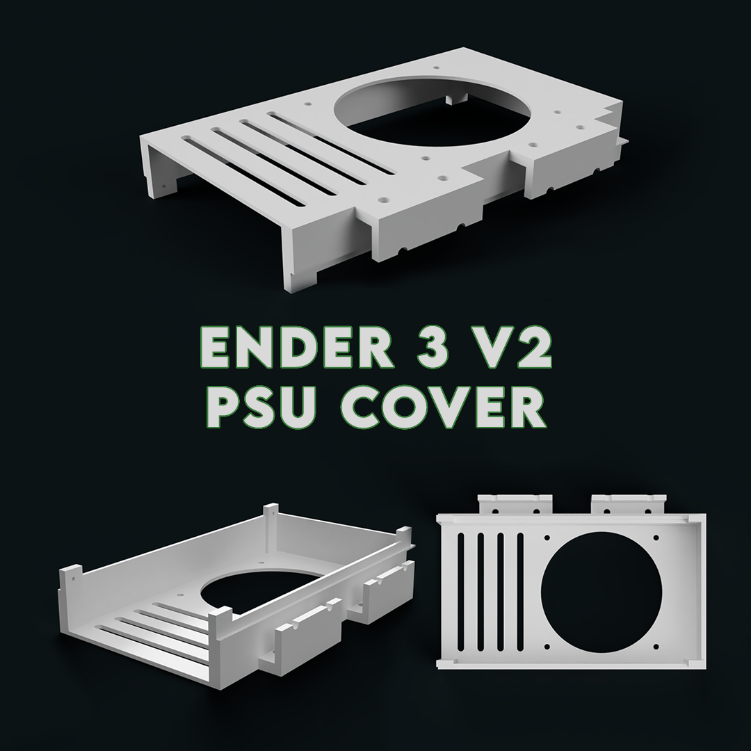 Ender 3 V2 PSU cover with vent by BEmeow | Download free STL model ...
