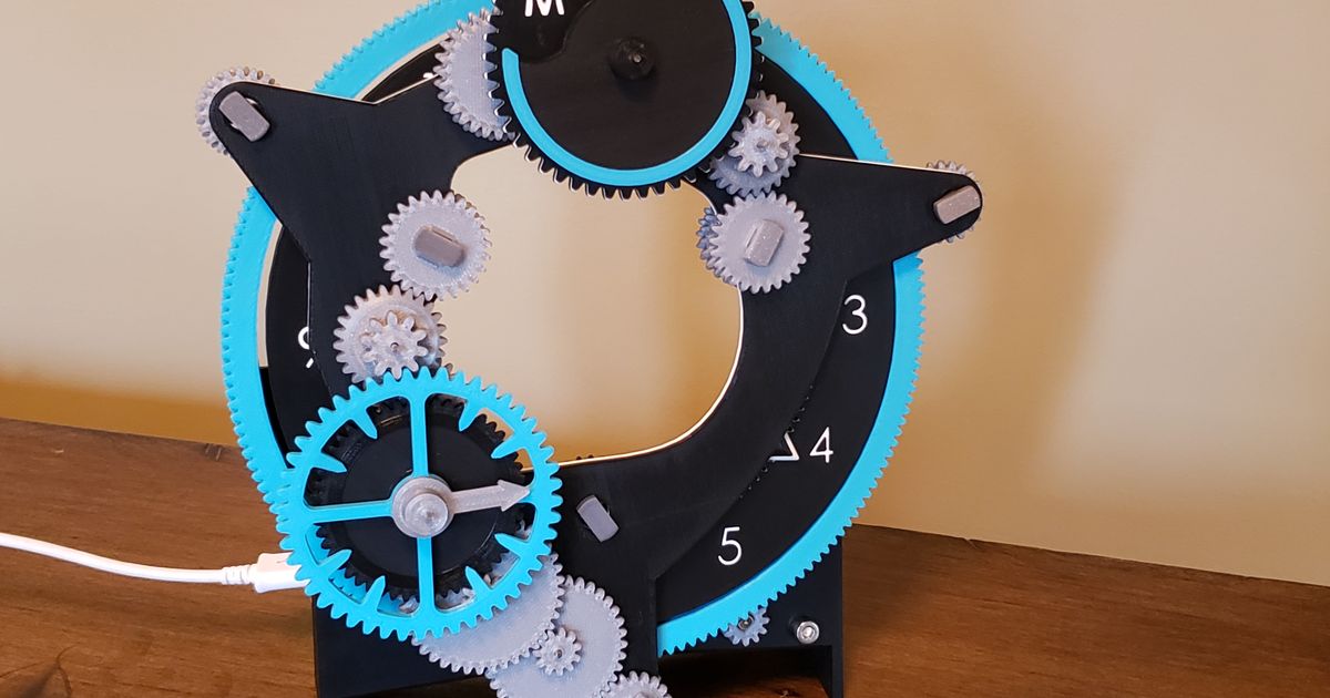 "Freak" Mechanical Clock von Prizmagnetic | Kostenloses STL-Modell ...