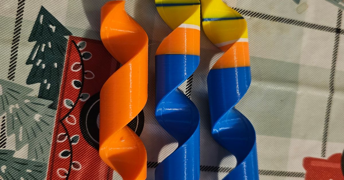 Candy cane / screw fidget by Jordon's 3D Printing and Design | Download ...