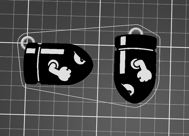 Bomb keychain old cartoon style easy to print by pantevi _ | Download ...