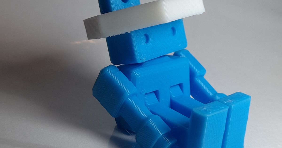 Robot Keychain Man By Stas T Download Free Stl Model