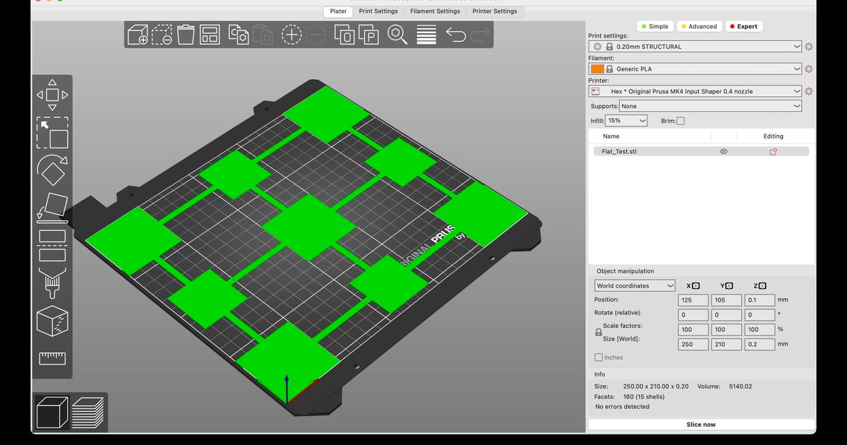 Flatness Test 0.2mm by ChiefSmeg | Download free STL model | Printables.com