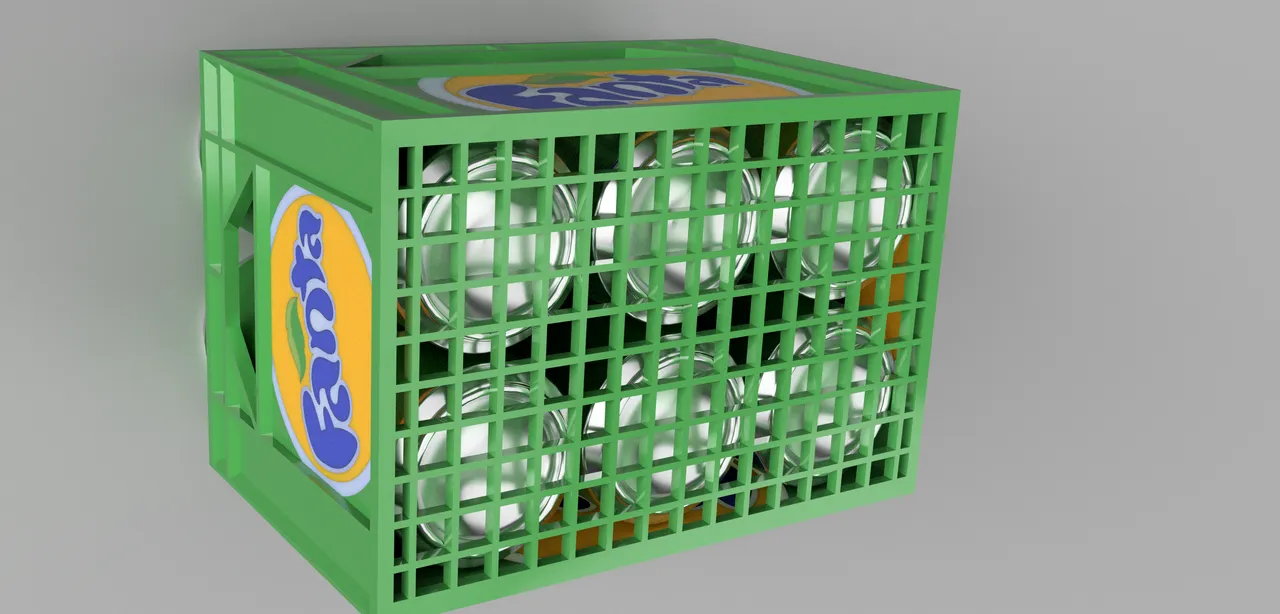 6x33cl Fanta slim can crate by Tomson Design | Download free STL model ...