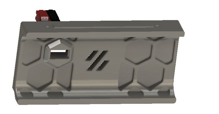 Voron 2.4 (300) rear centre skirt WITH Mini-Anderson plug connect by ...