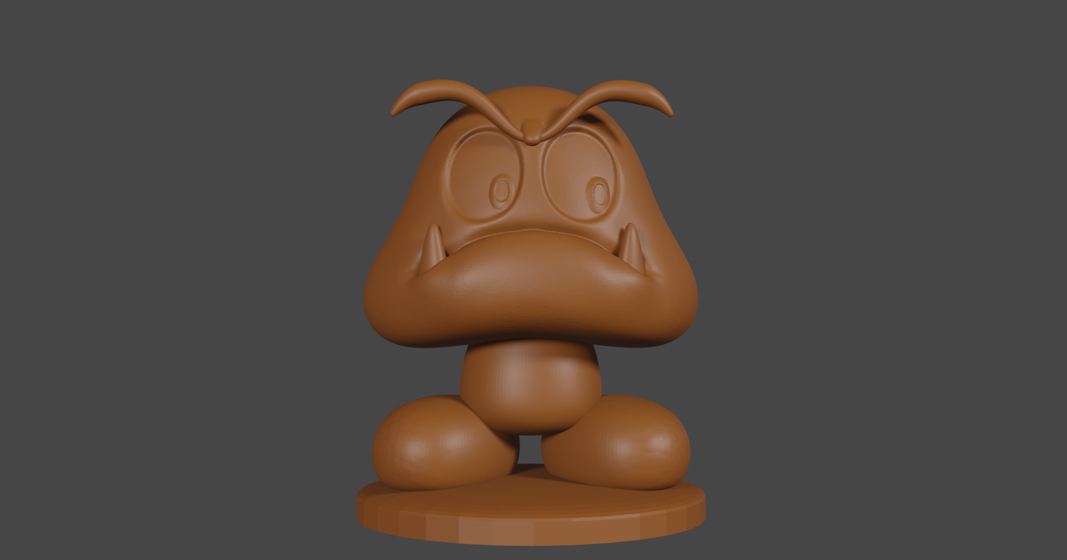 Mario inspired, Goomba, Tabletop DnD miniature by ...