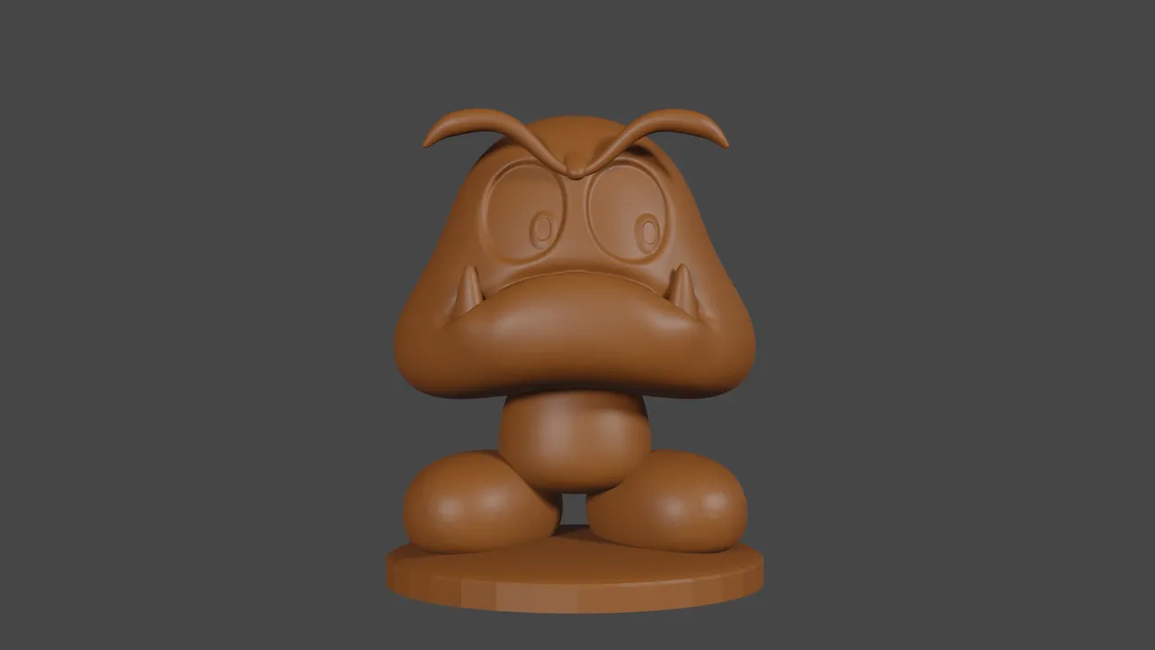 Mario inspired, Goomba, Tabletop DnD miniature by ...