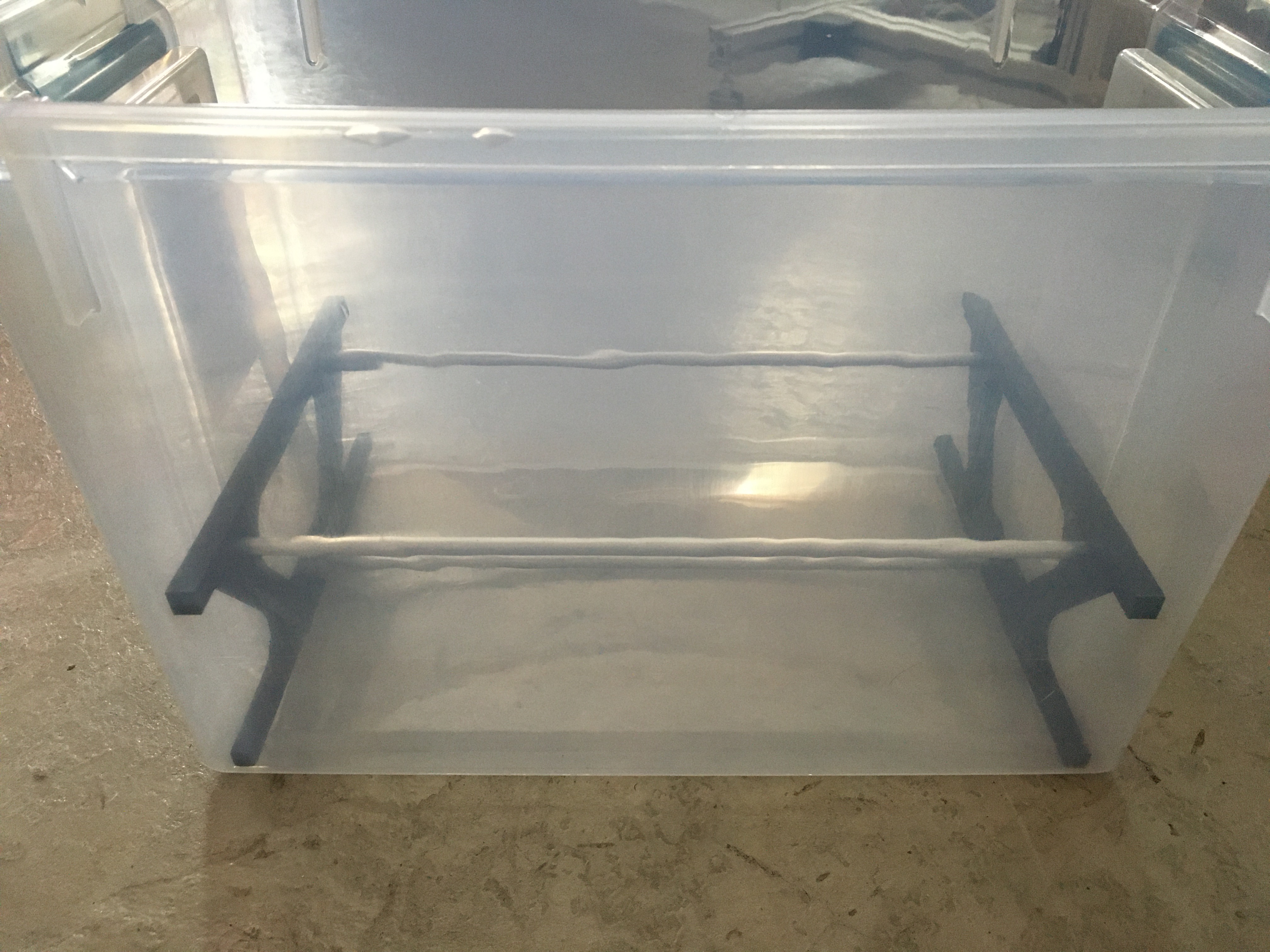 Sterilite 20qt Bin Filament Cradle by Dave | Download free STL model ...