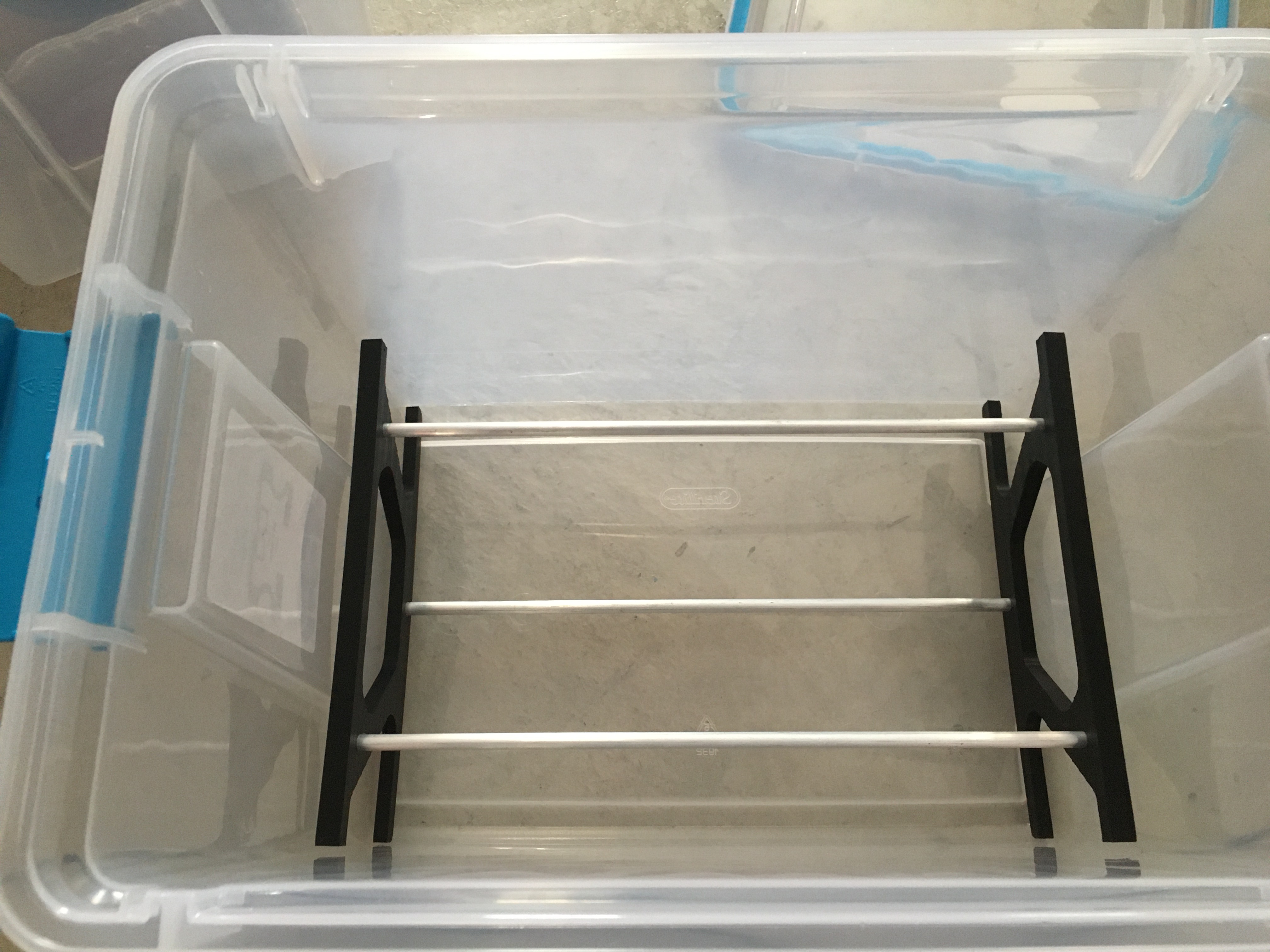 Sterilite 20qt Bin Filament Cradle by Dave | Download free STL model ...