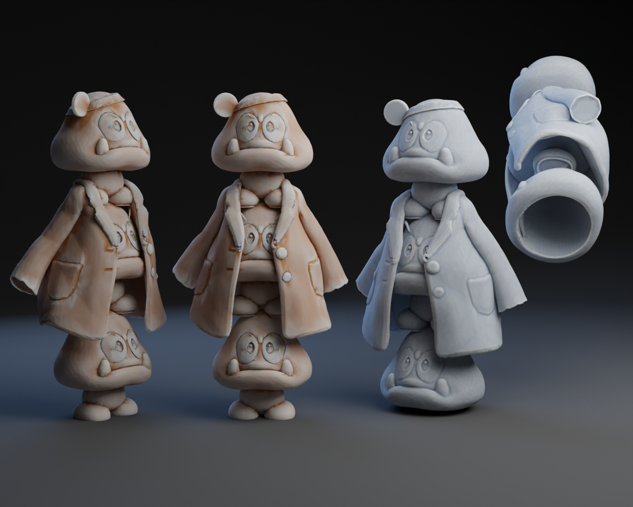 Goomba Tower Doctor / Finger Puppet by Peter Farell | Download free STL ...